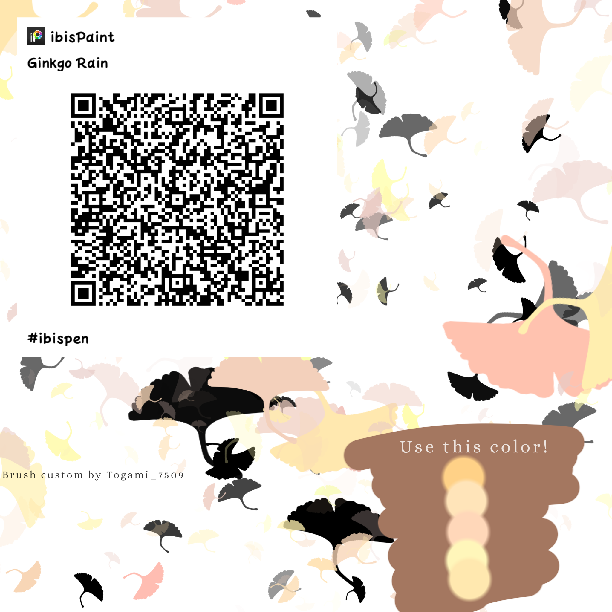 Ginkgo brush - ibisPaint