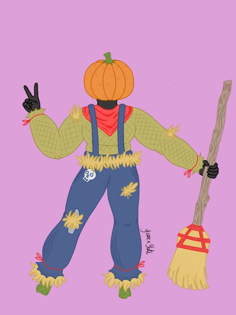 Dove A Scarecrow OC - ibisPaint