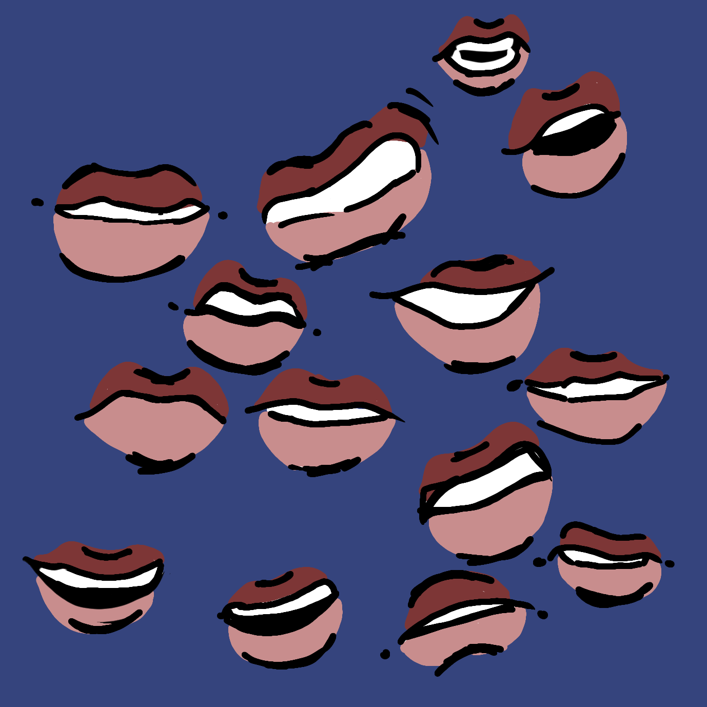 Mouth study - ibisPaint