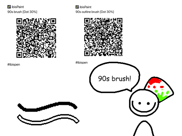 My 90s Brushes - ibisPaint