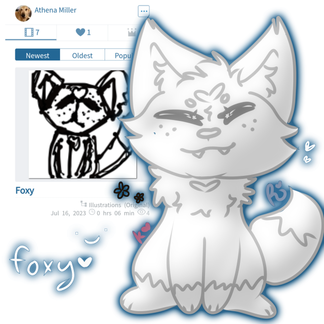 redraw of foxy - ibisPaint