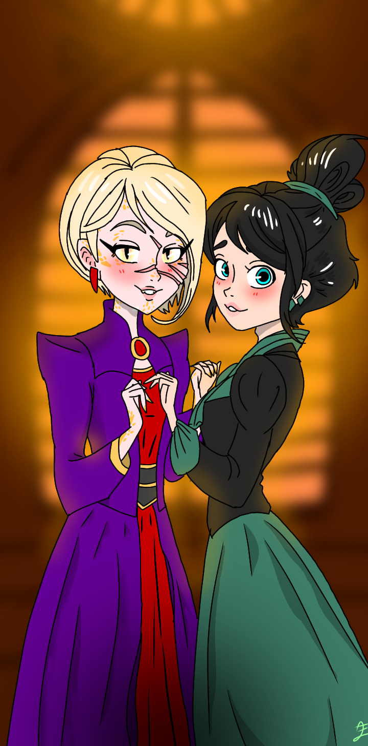 387(Snake lady Hiyu and Princess Minari) - ibisPaint
