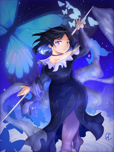 FLUTTERING BLUE - ibisPaint