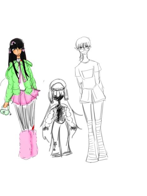 silly wip of some charatcers i have - ibisPaint