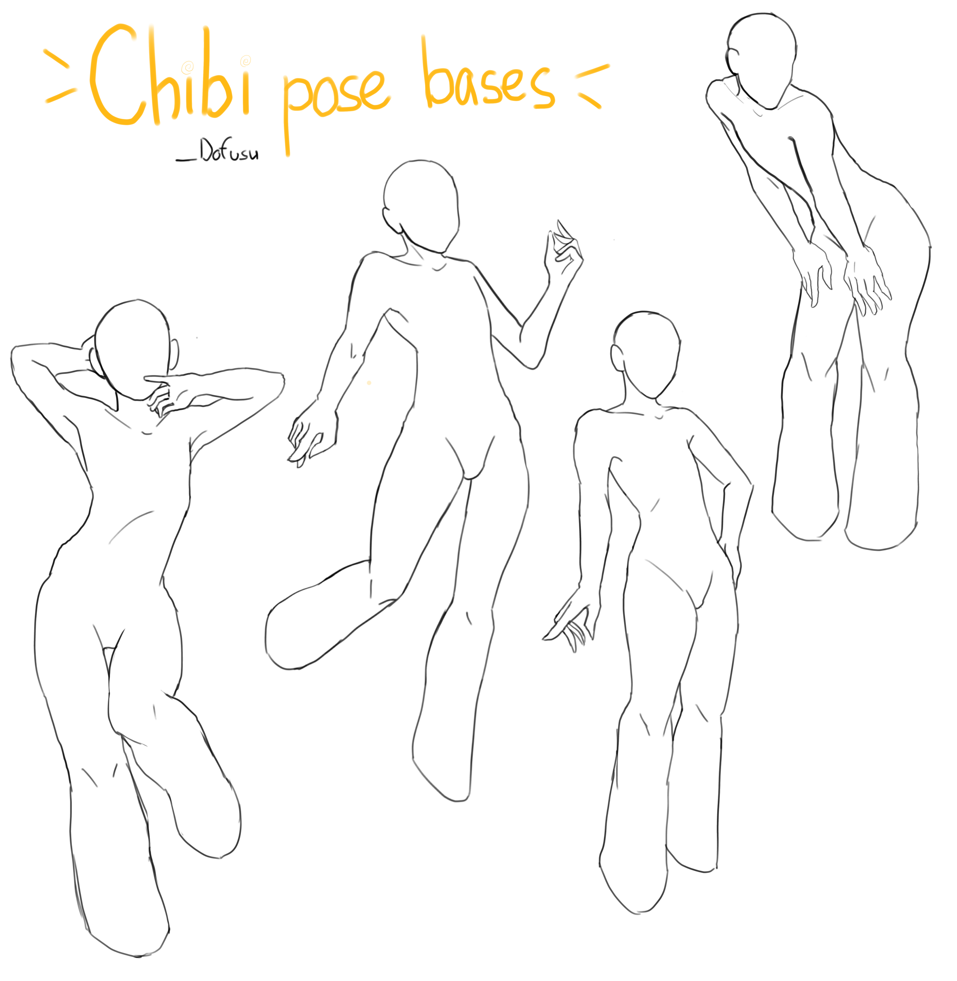 Free to use pose base - ibisPaint
