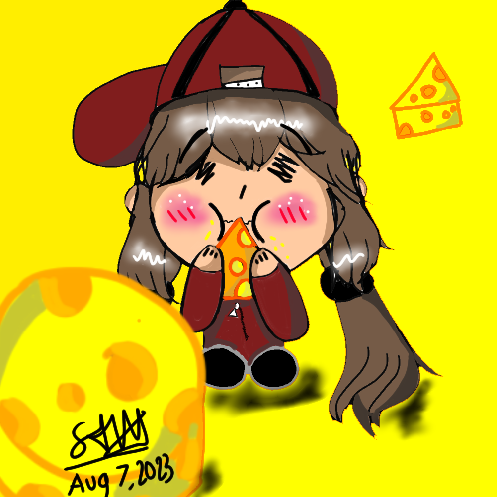 cheese eating - ibisPaint