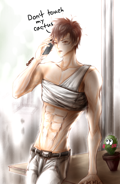 don't touch my cactus - ibisPaint