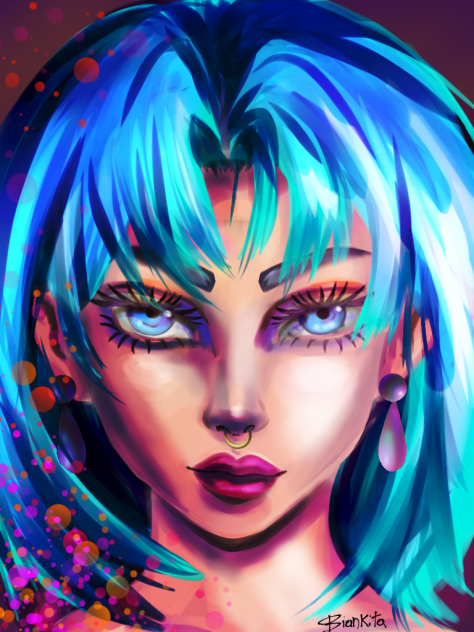 mirada profunda - ibisPaint