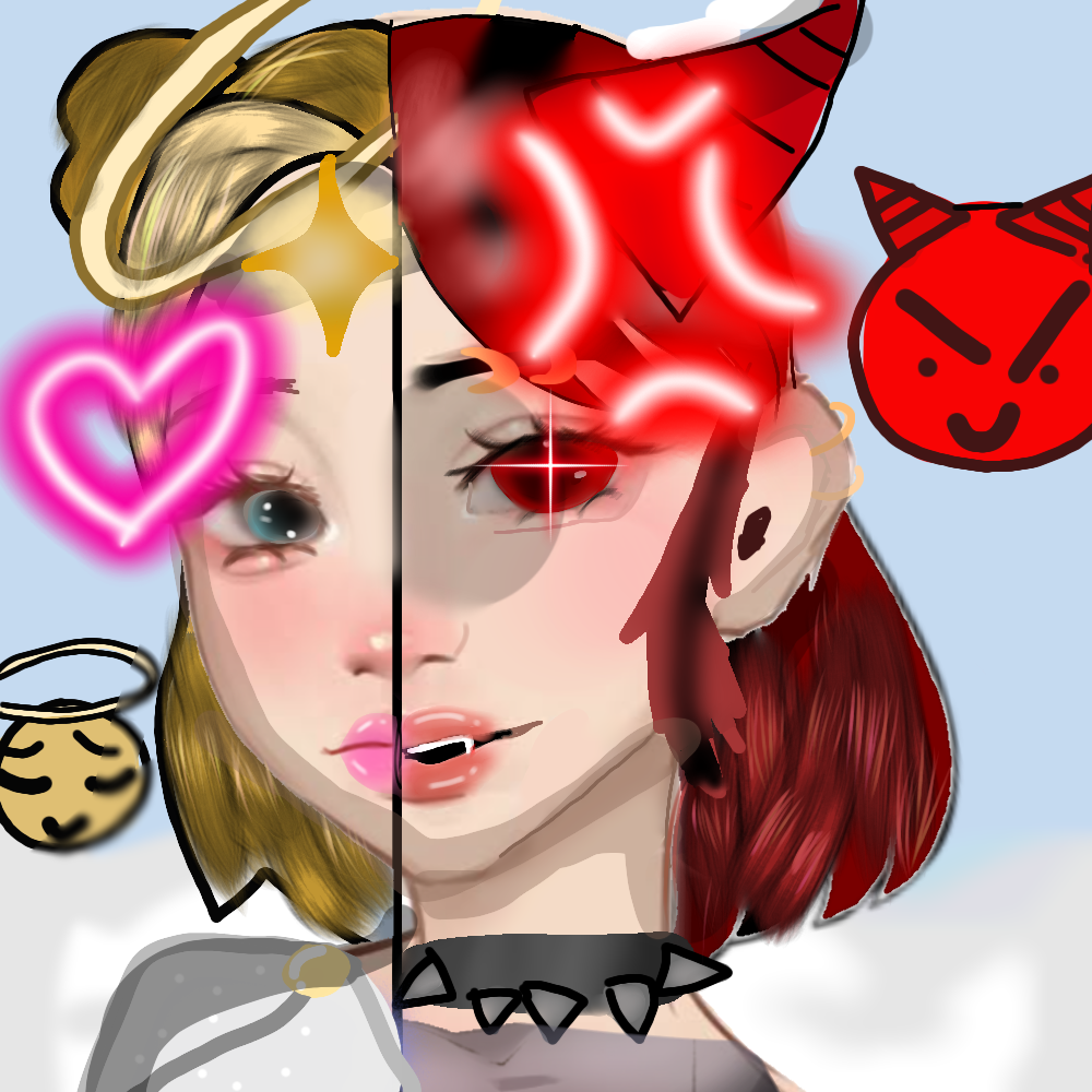 angel and devil - ibisPaint