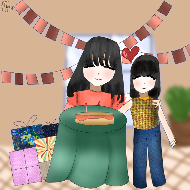 birthday scene - ibisPaint