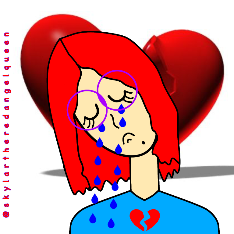 Me A Sad Person with Broken Heart 💔 - ibisPaint