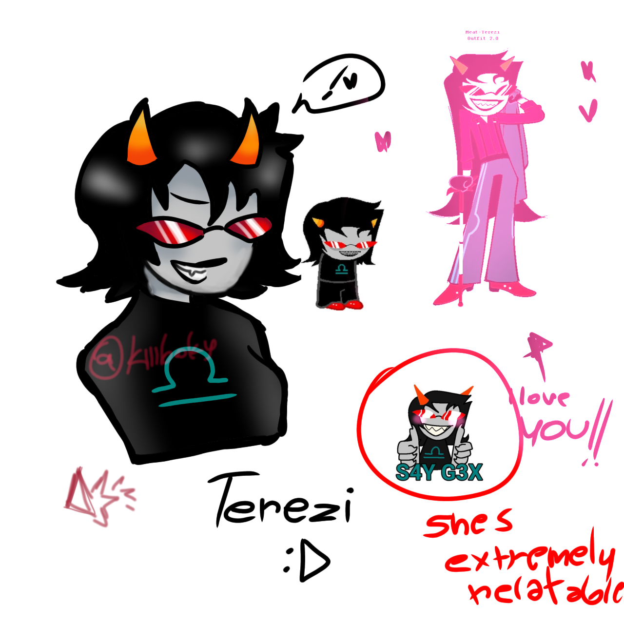 random ahh Terezi drawing - ibisPaint