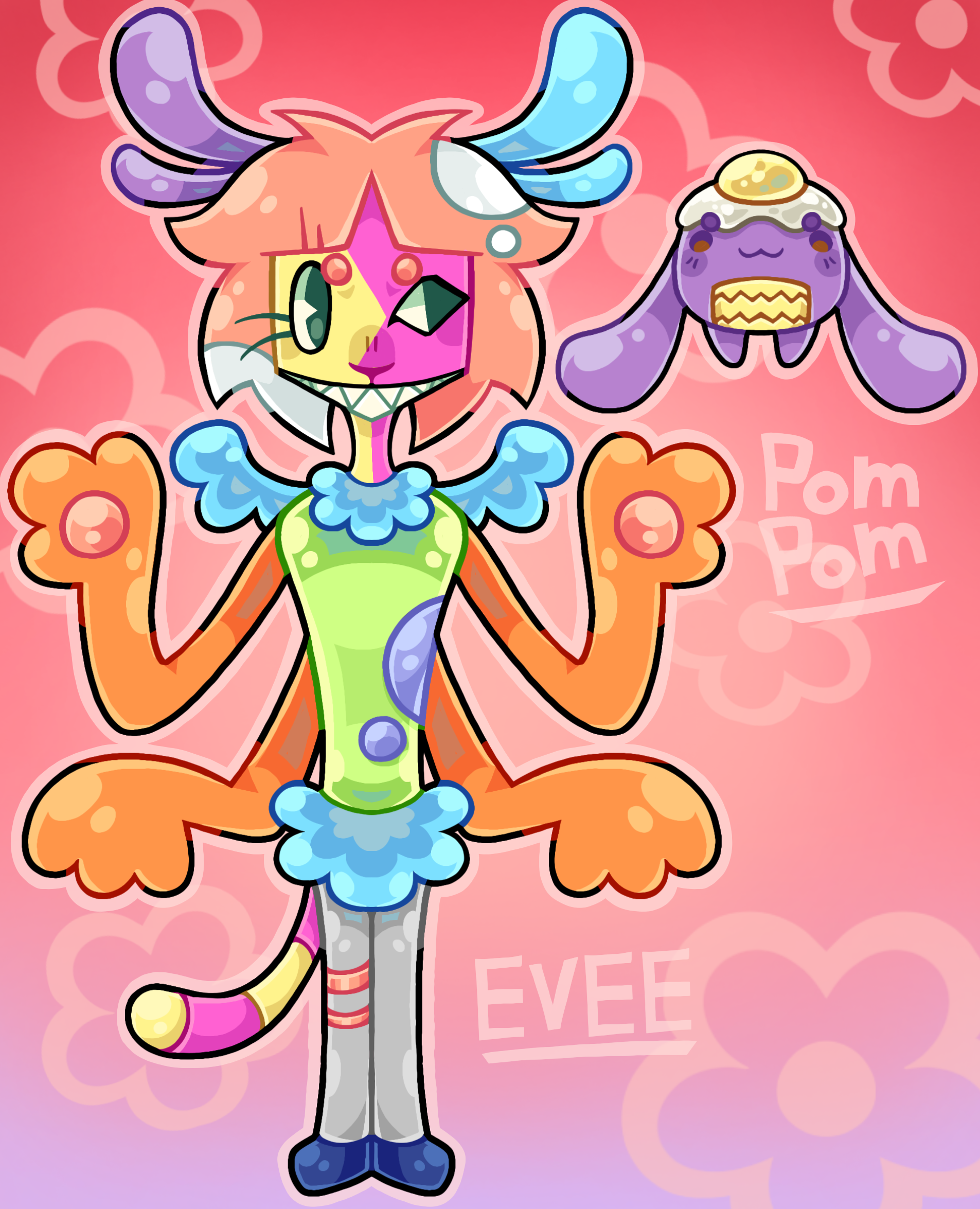 my tadc ocs, evee & pom pom - ibisPaint