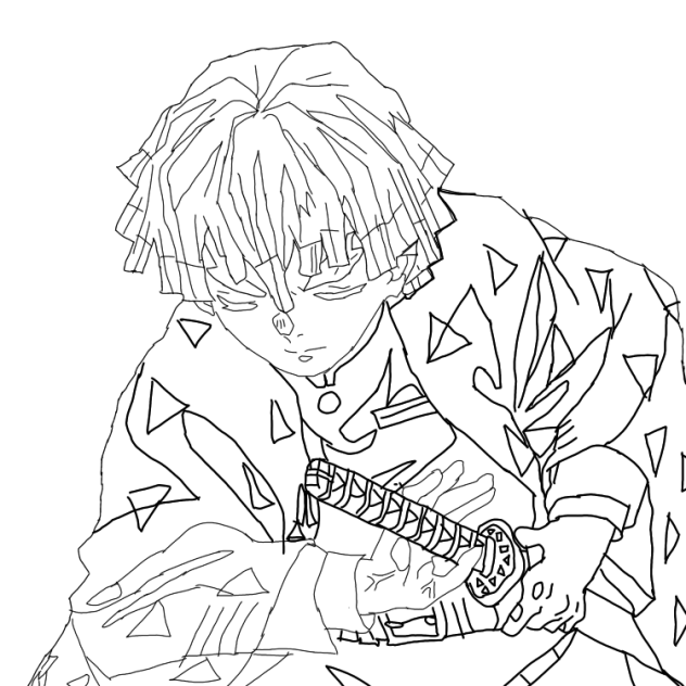demon slayer zenitsu - ibisPaint
