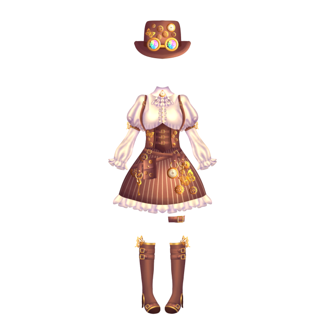 Steampunk costume - ibisPaint
