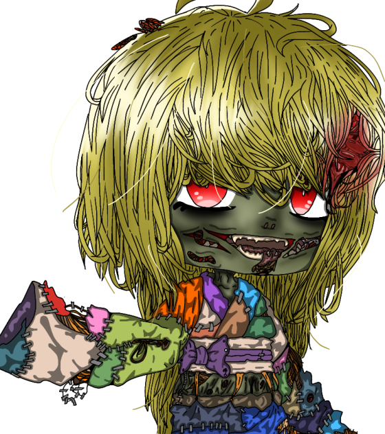 Katcha! Zombie Girl - ibisPaint