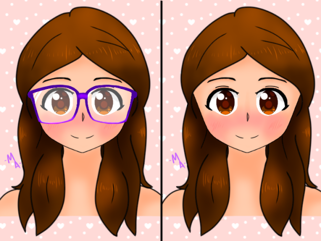 With or Without Glasses~ - ibisPaint