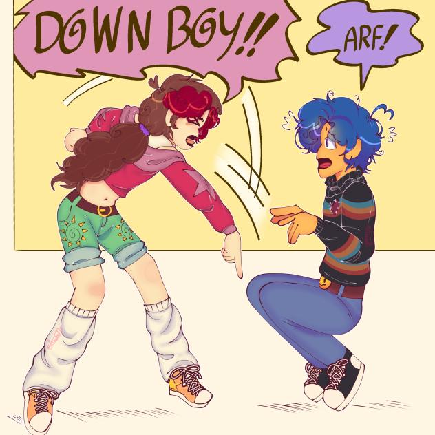 ¡Down Boy! (oc×canon) - ibisPaint