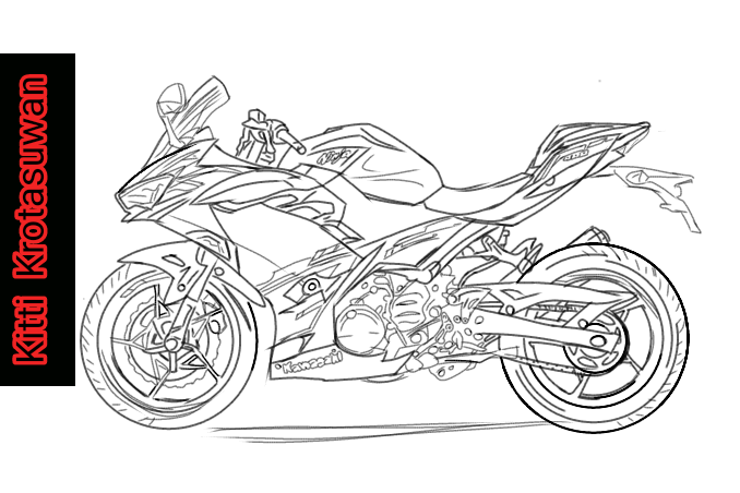 Kawasaki Ninja 400 - ibisPaint