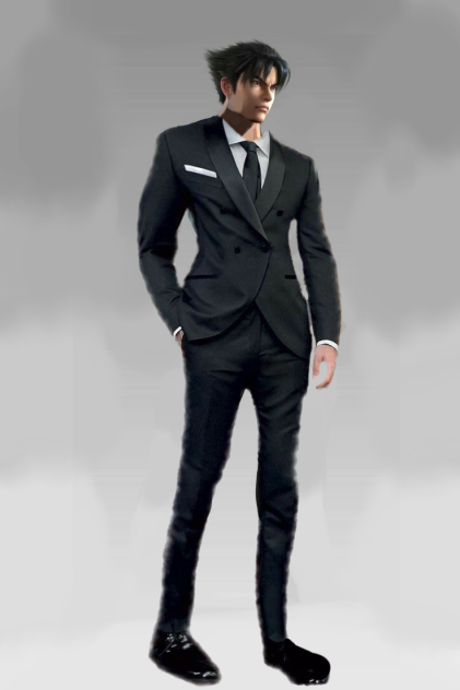 Jin Kazama wearing a suit (random bs) - ibisPaint