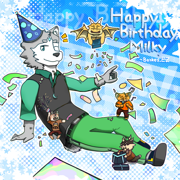 Happy Birthday, Milky. - ibisPaint