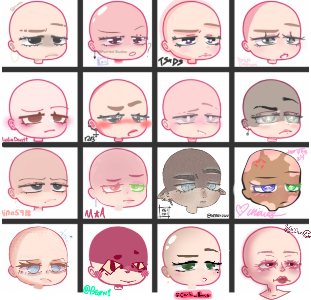 Gacha head collab - ibisPaint