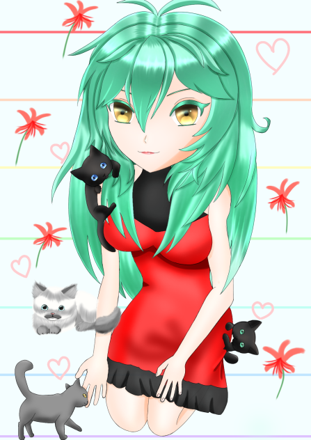 Flocking Cats - ibisPaint