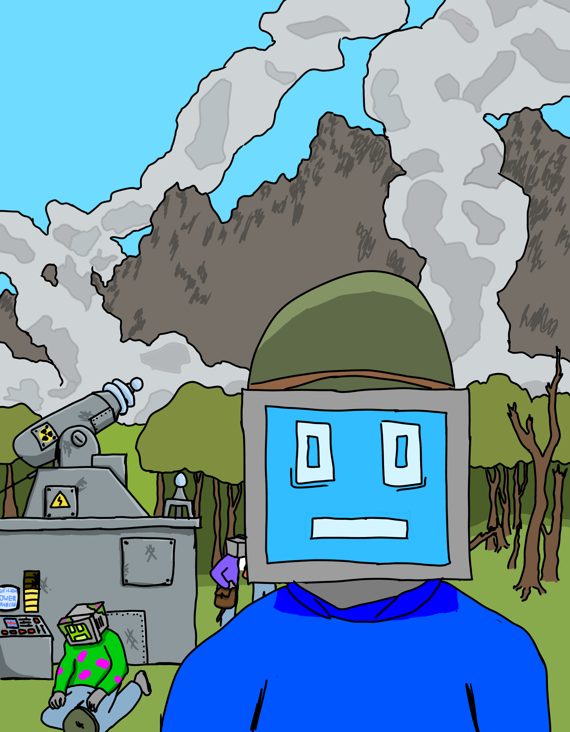 thousand yard stare - ibisPaint