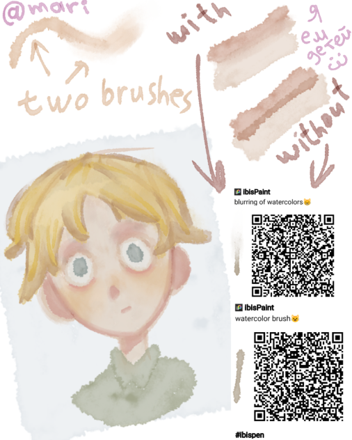 watercolor brushes💞 - ibisPaint