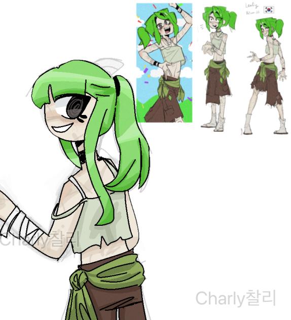 Leafy humanization thingy - ibisPaint