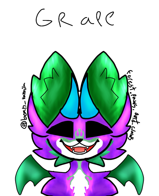 I redrew my old oc, grape! - ibisPaint