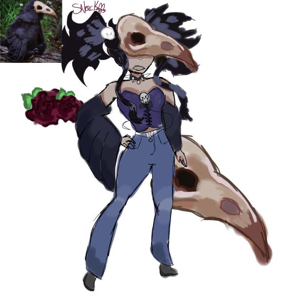 Crow girl Wip - ibisPaint