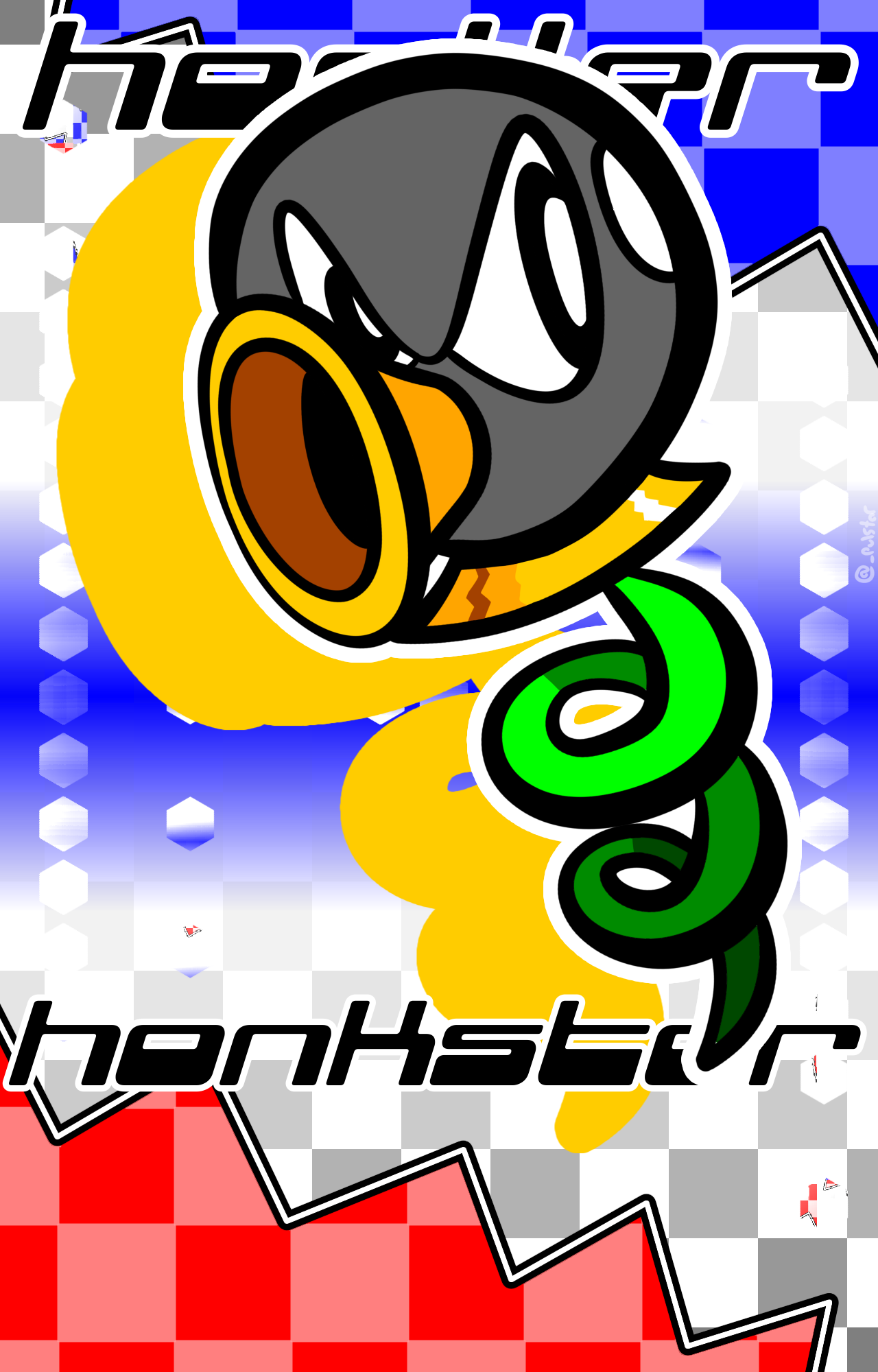 Honker Honkster (Artfight attack) - ibisPaint