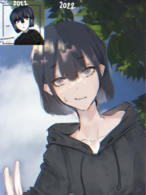 1year difference - ibisPaint