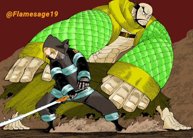 Fire Force Double Spread - ibisPaint