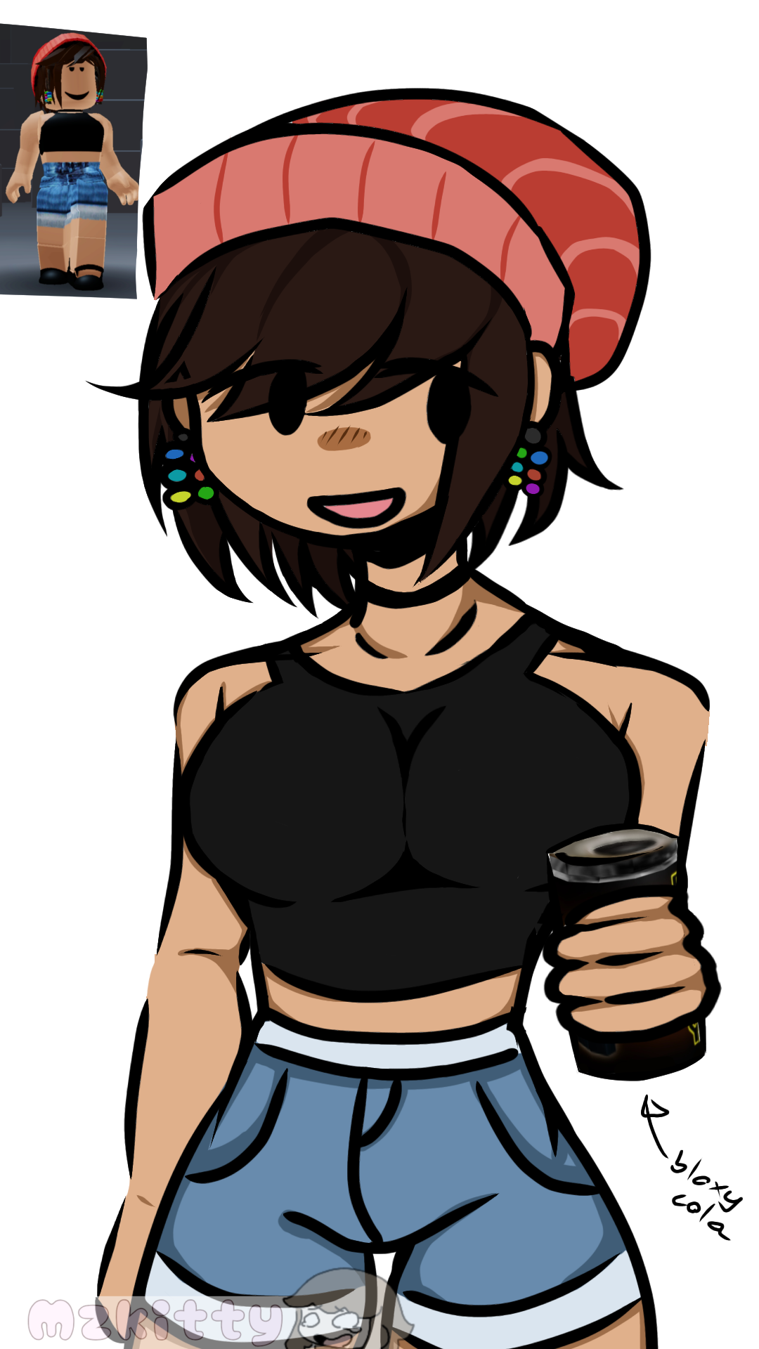 hot roblox babe that I made at 3am - ibisPaint