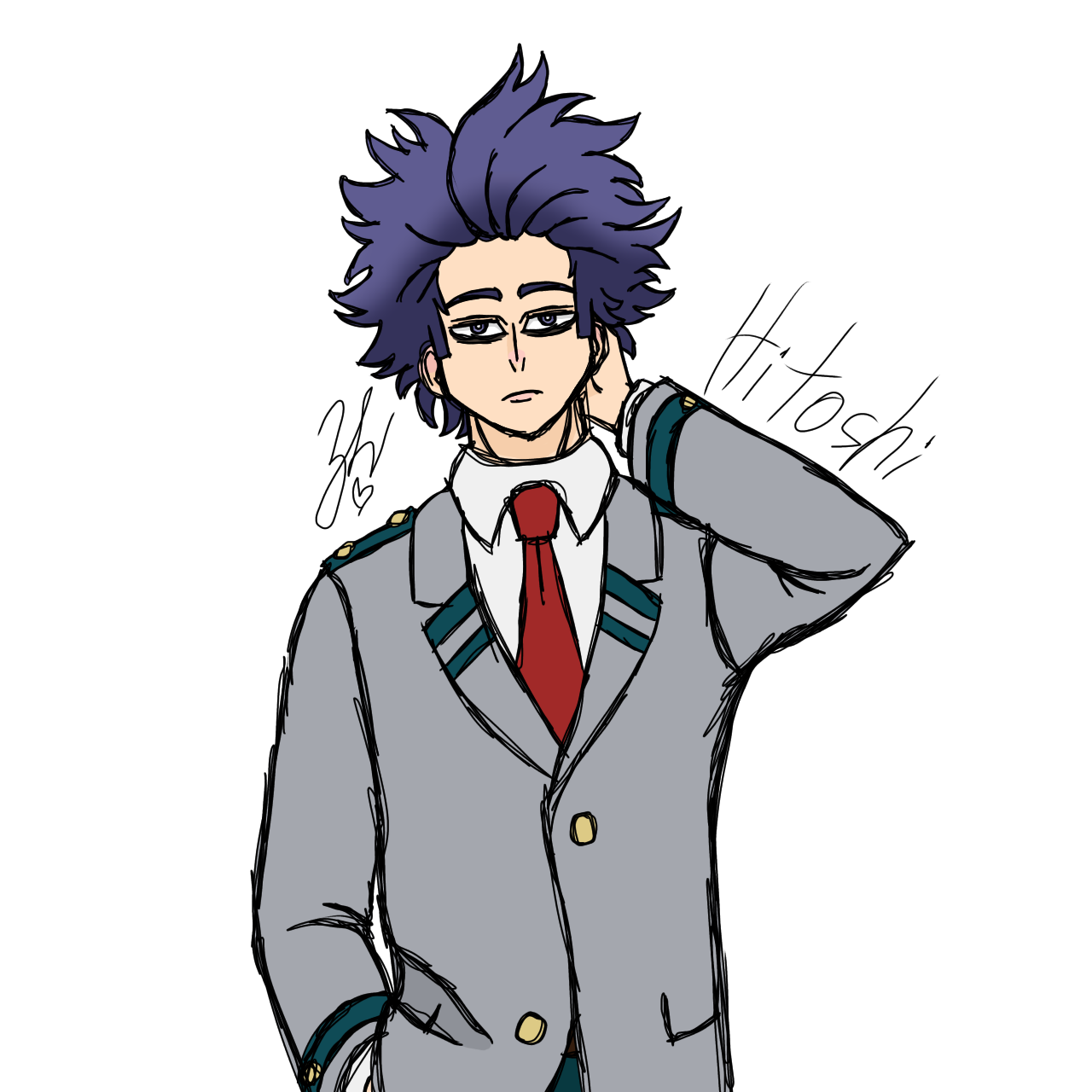 Hitoshi Shinsou drawing - ibisPaint