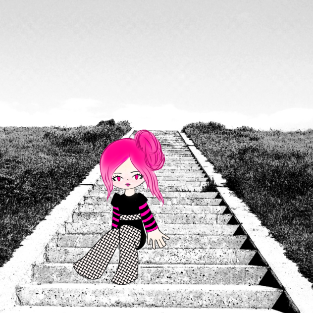 Black pink girl - ibisPaint