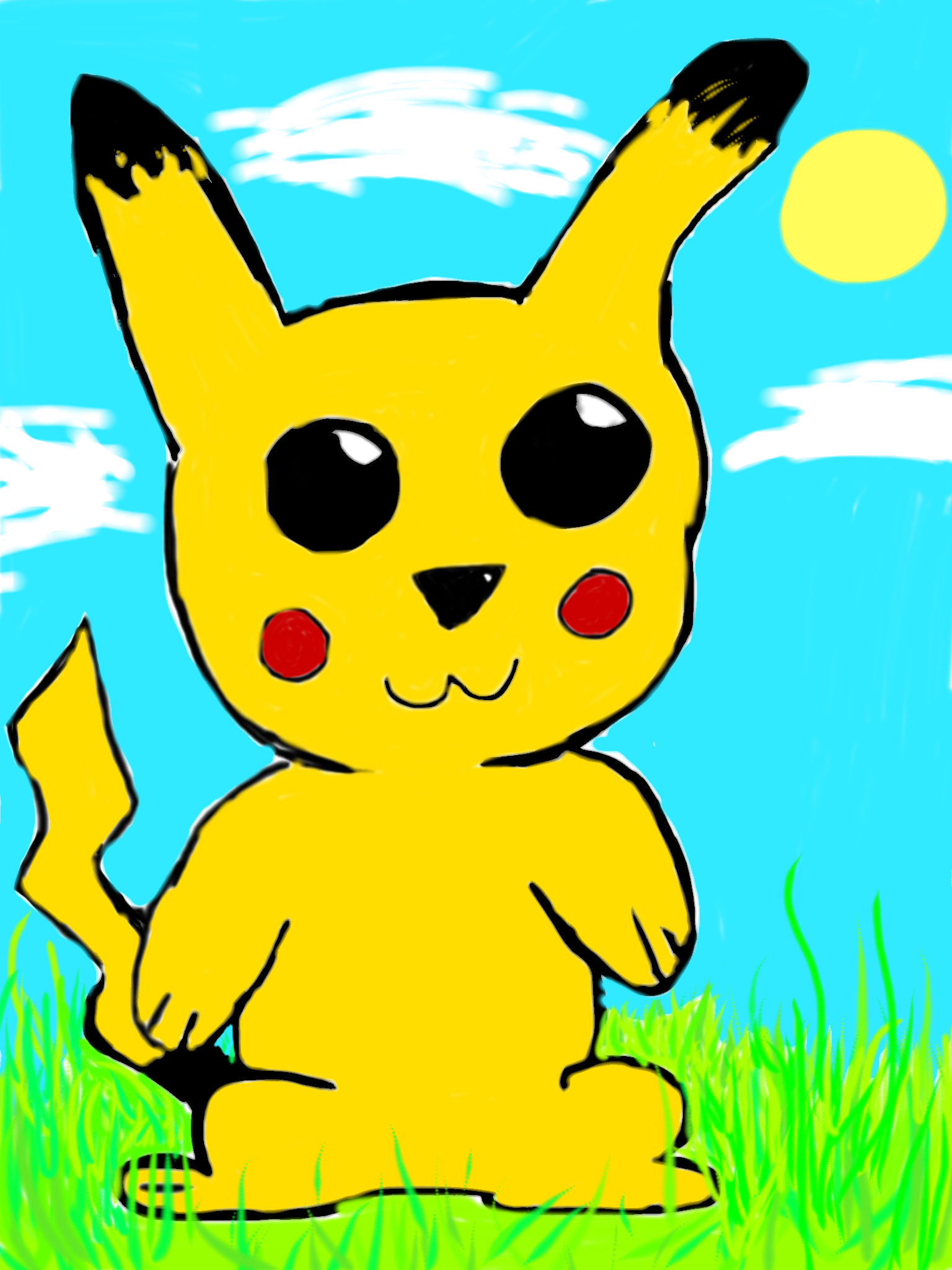 Speed drawing Pikachu! - ibisPaint