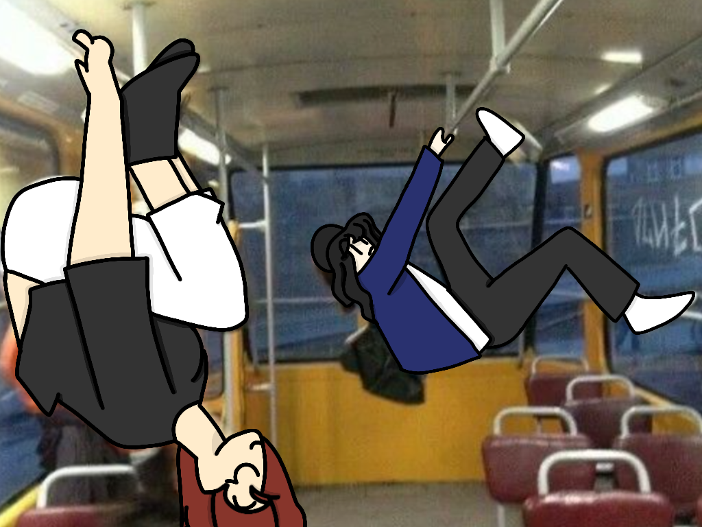 Milo & Kai on a Subway - ibisPaint
