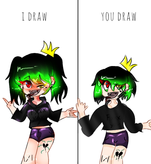 I draw you draw collab with Kuku! - ibisPaint