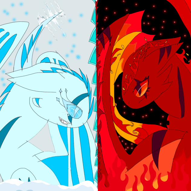 Ice and fire - ibisPaint