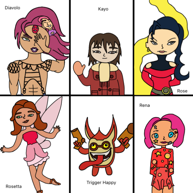 Red Characters - ibisPaint