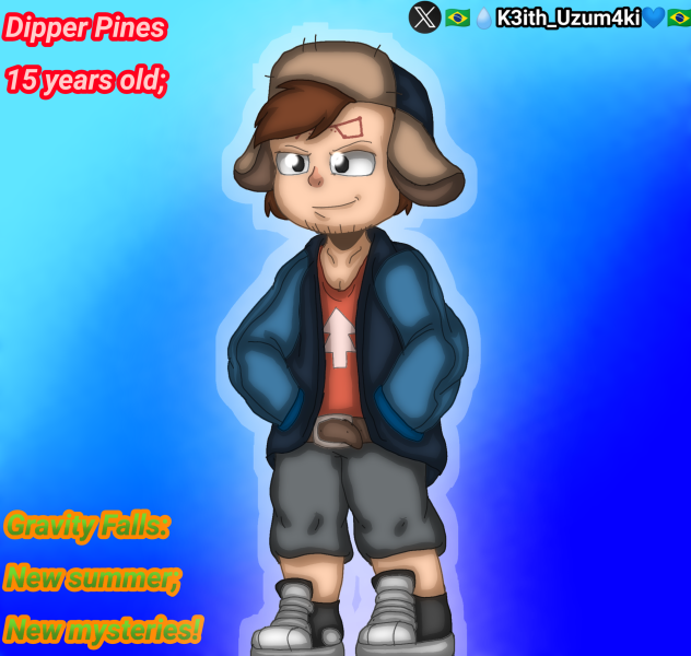 Dipper Pines - Gravity Falls; - ibisPaint