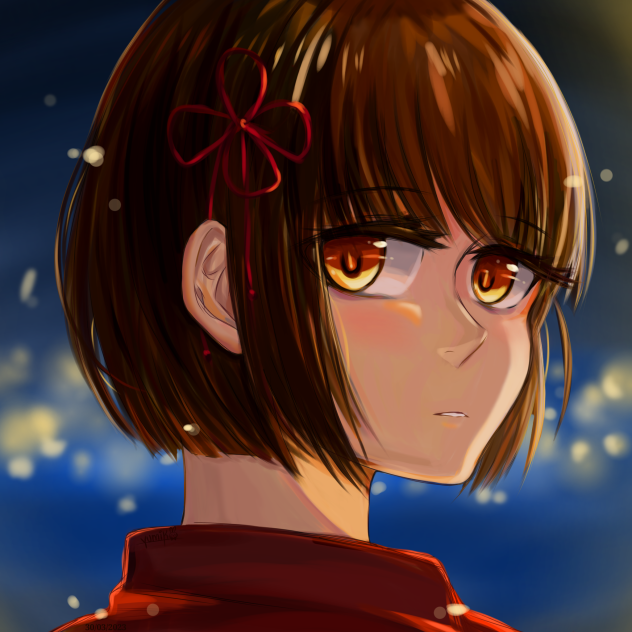 chica_noche_festival_kimonoAka - ibisPaint