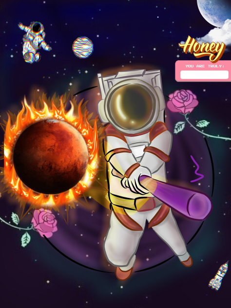 Astronout mars - ibisPaint