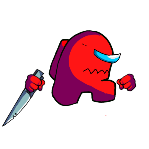 Red Impostor Reskin FNF - ibisPaint