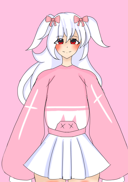 Watermelon cat fan art - ibisPaint