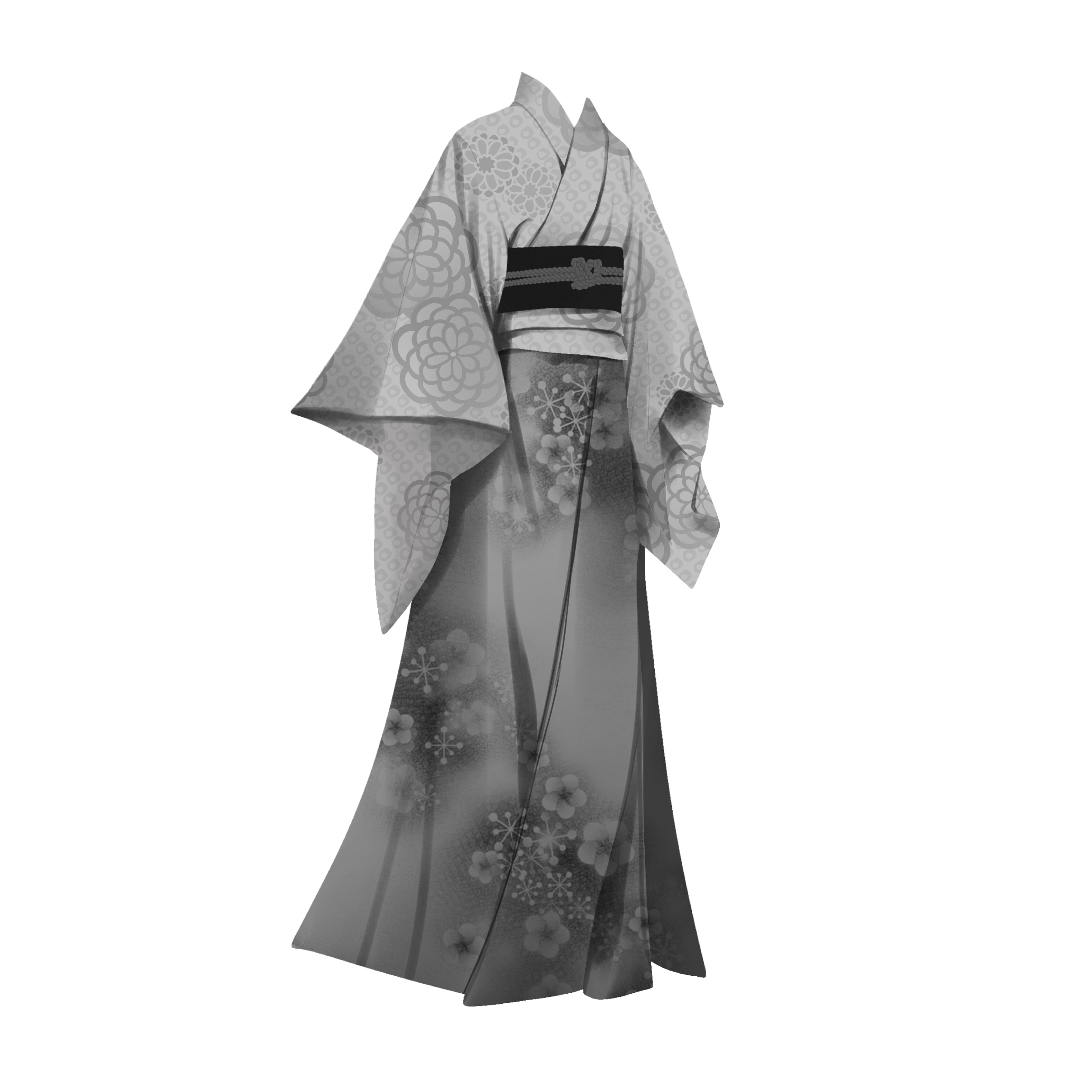 Female yukata dress - ibisPaint