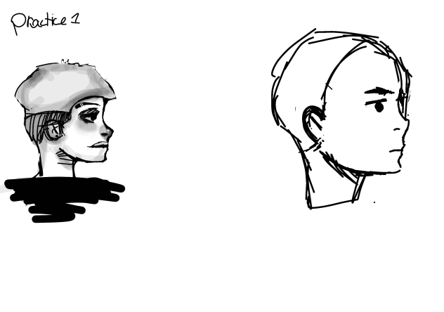 Practicing side facing! - ibisPaint